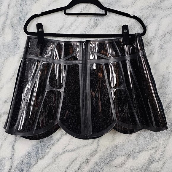 Dolls Kill | Skirts | Dolls Kill Club Exx Xxl Pvc Black Dark Butterfly ...